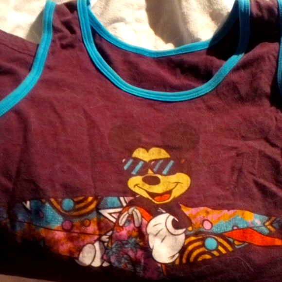 Disney | Shirts | Disney Mickey Mouse Beach Tank Sm | Poshmark